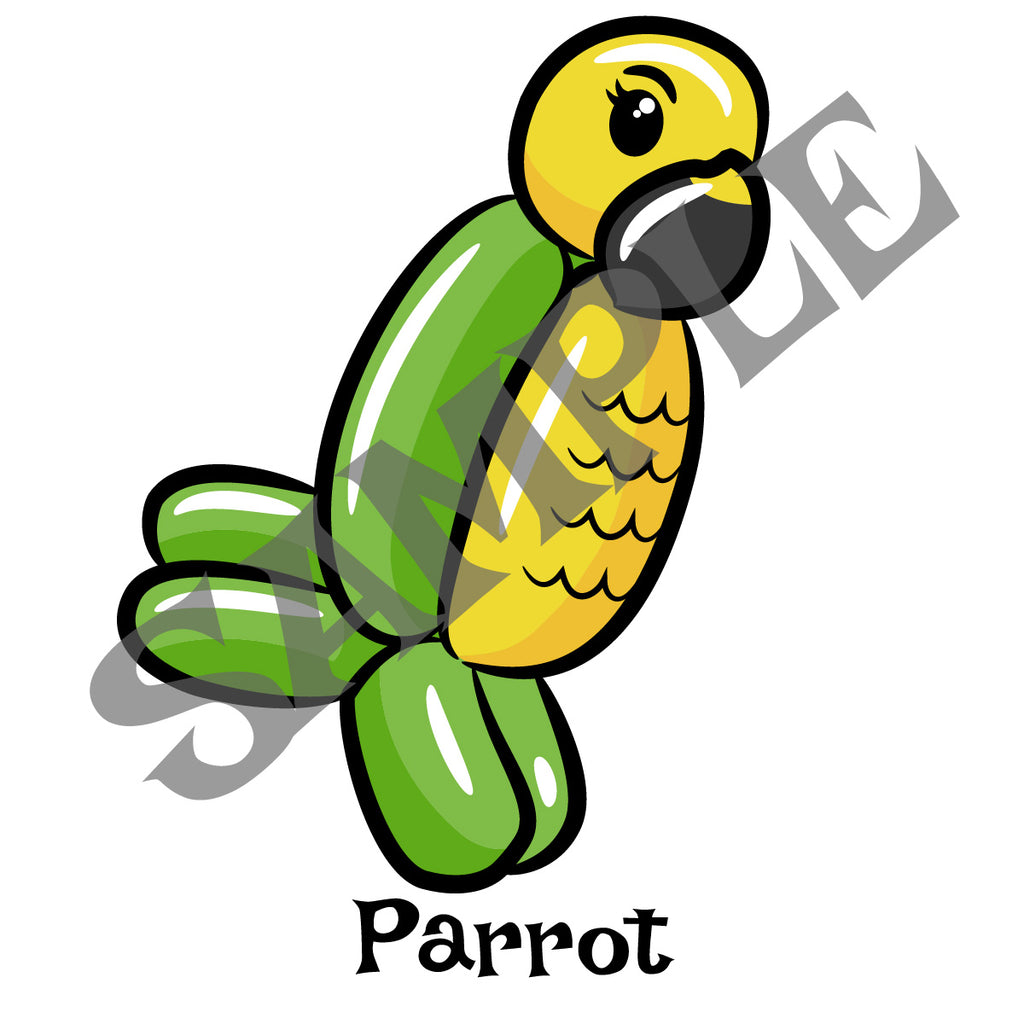Parrot Balloon Animal – Twister Sister Studios